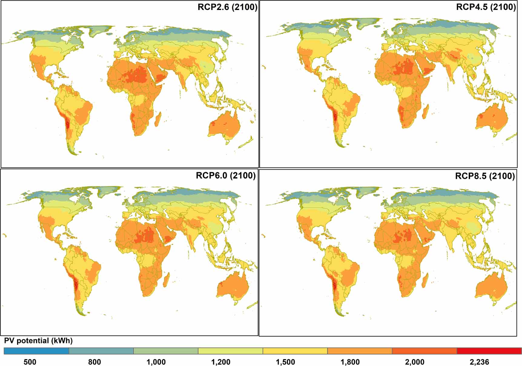 Modelling the global photovoltaic potential on land and its sensitivity ...