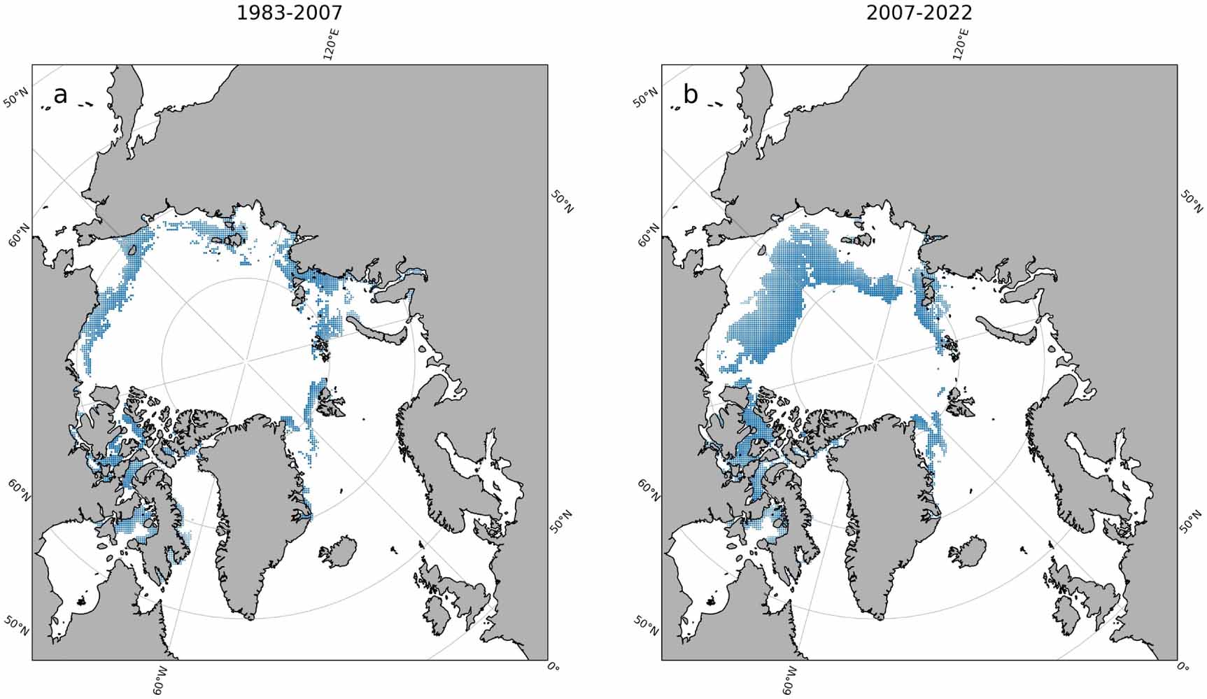 Arctic marginal ice zone interannual variability and change point ...