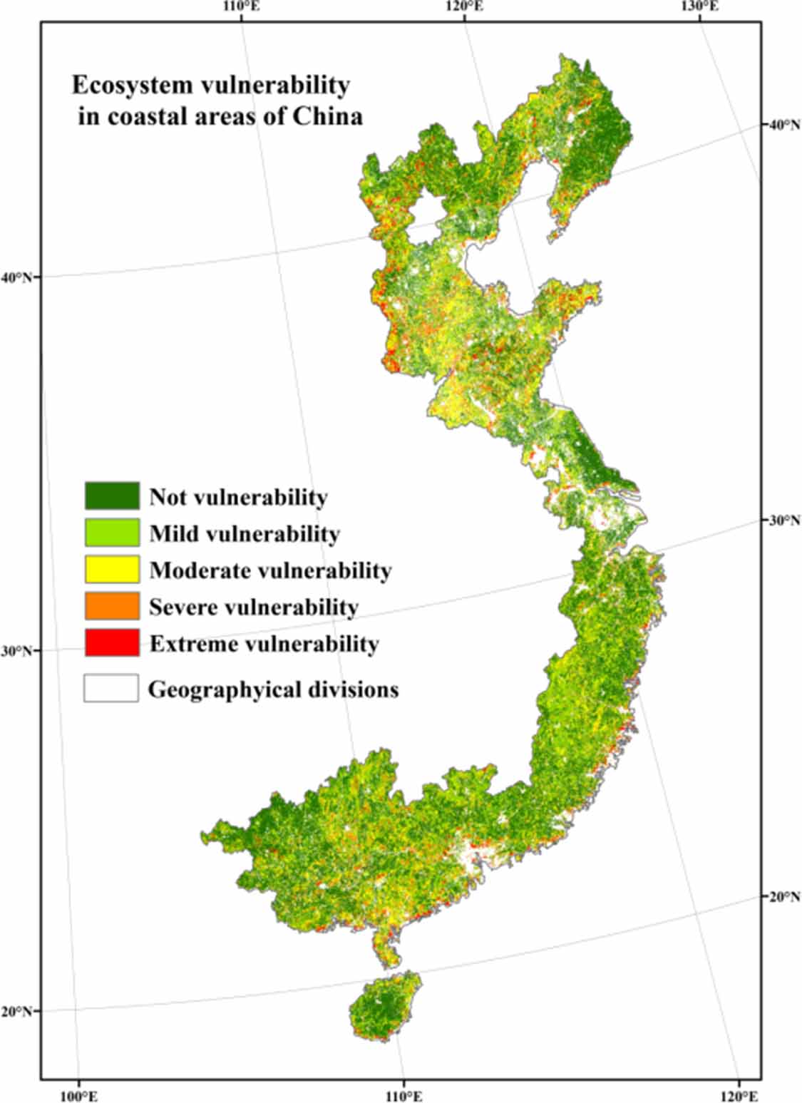 Ecosystem vulnerability to extreme climate in coastal areas of China ...
