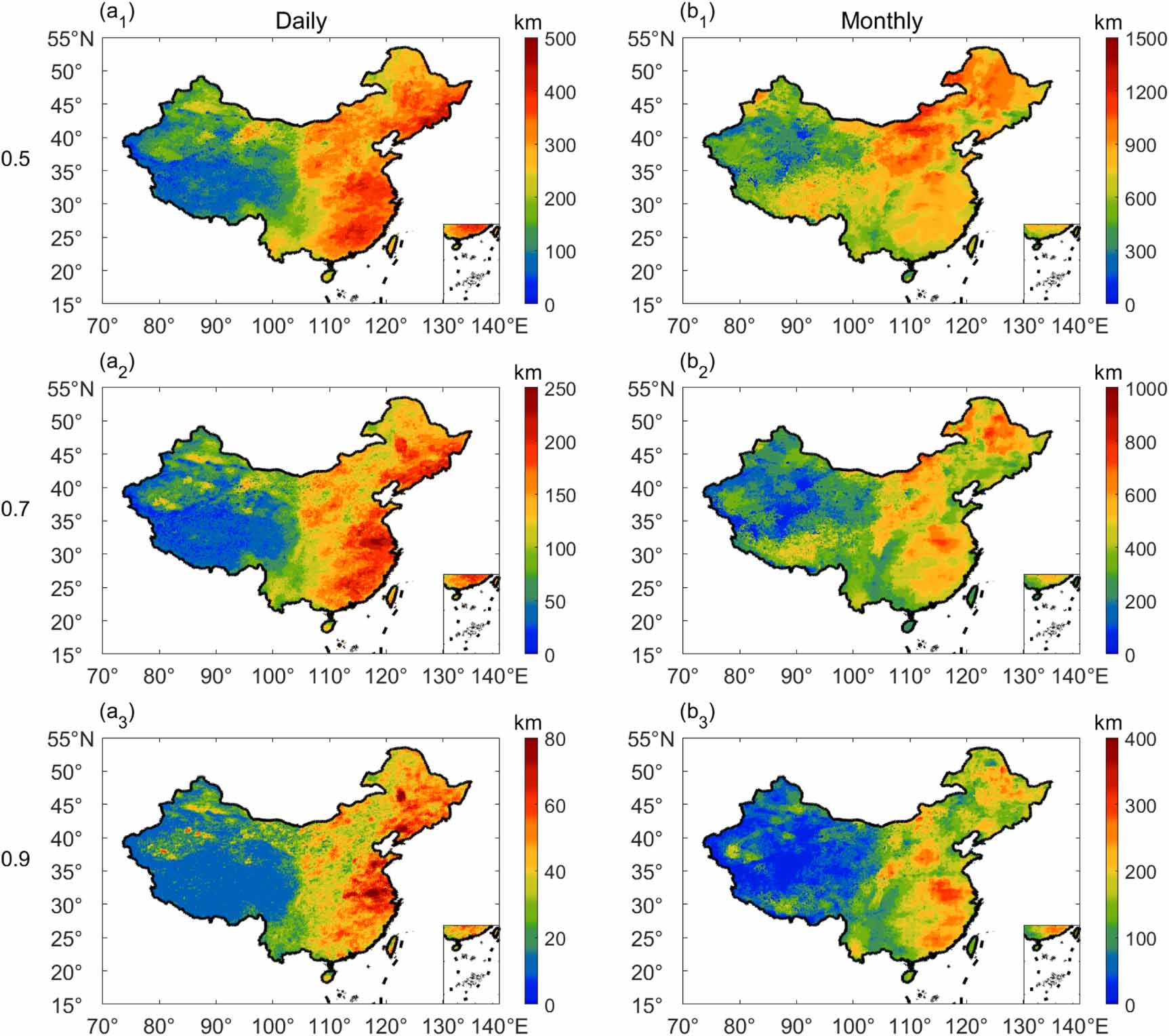 Mapping the representativeness of precipitation measurements in ...