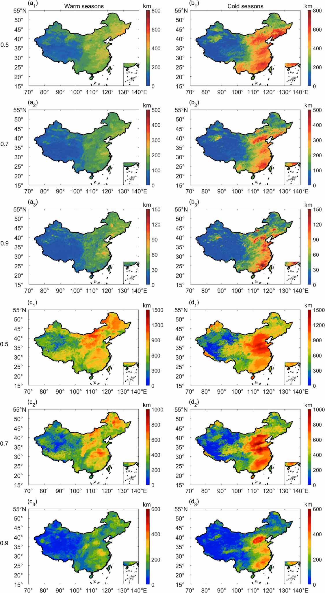 Mapping the representativeness of precipitation measurements in ...