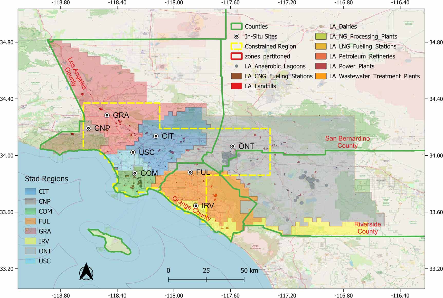 A declining trend of methane emissions in the Los Angeles basin from ...