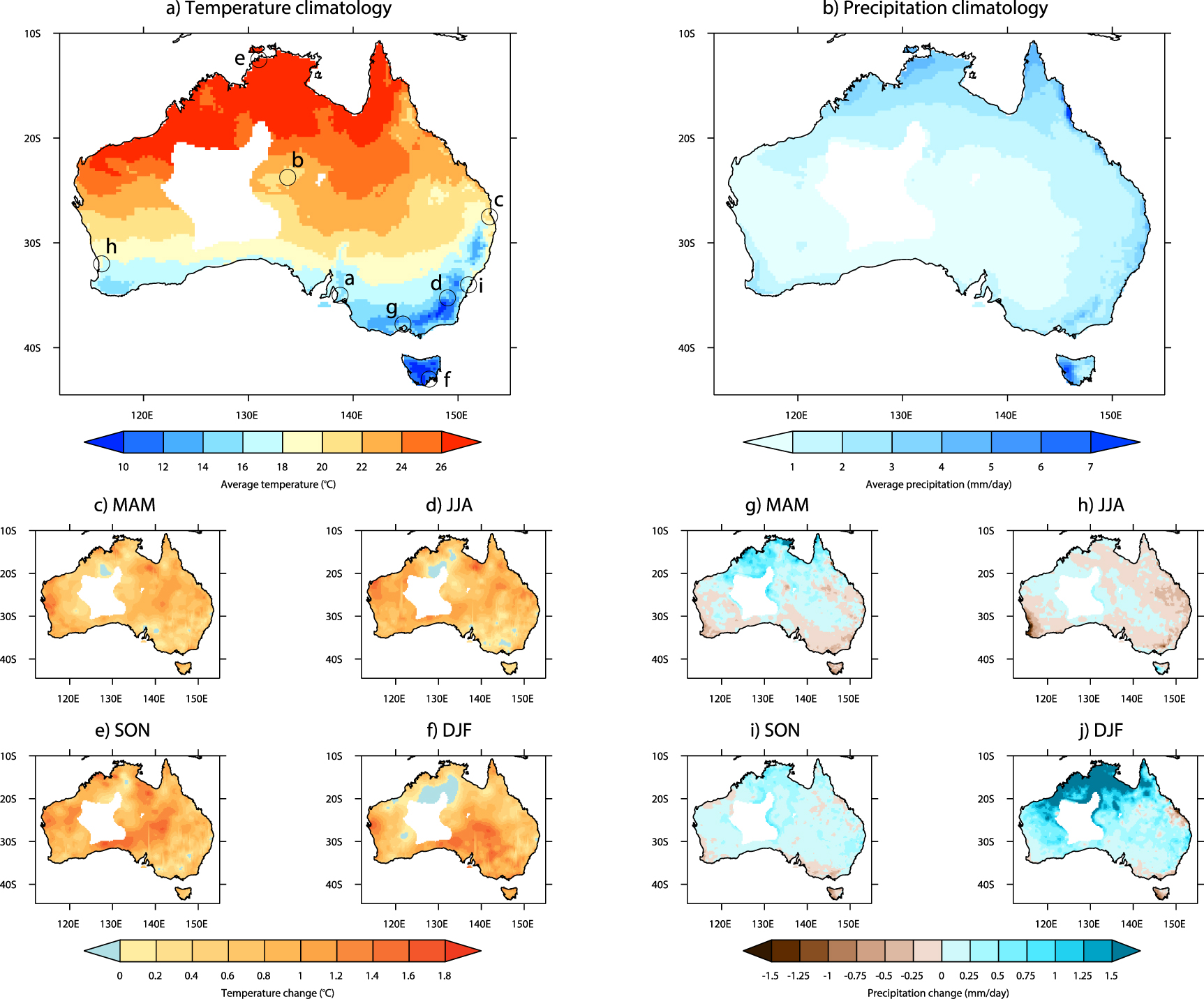 Identifying historical climate changes in Australia through spatial ...