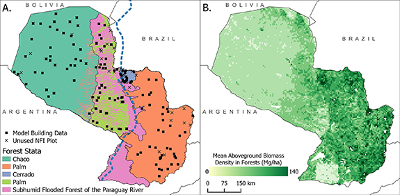 Estimating aboveground biomass density using hybrid statistical ...