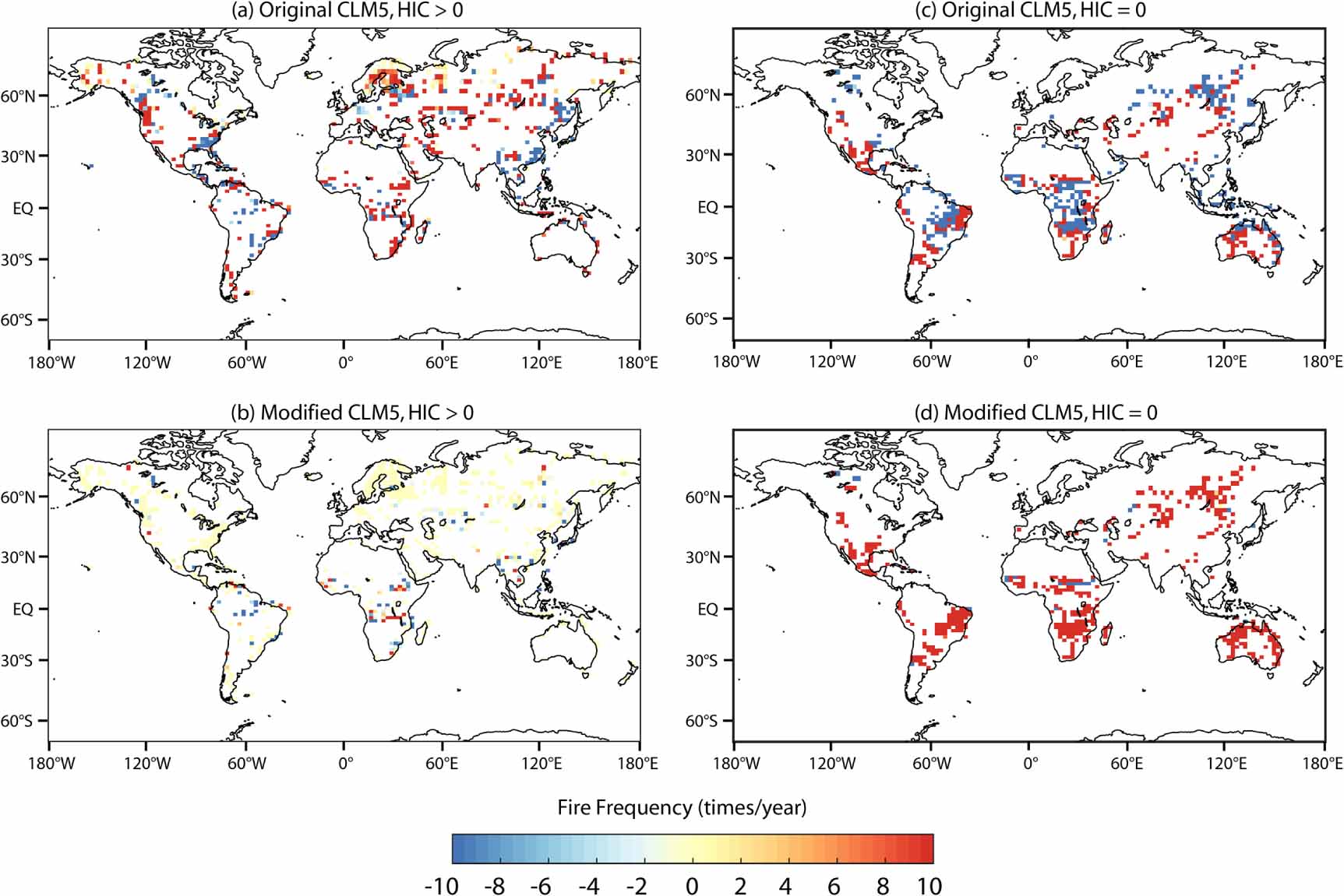 Improvement of human-induced wildfire occurrence modeling from a ...
