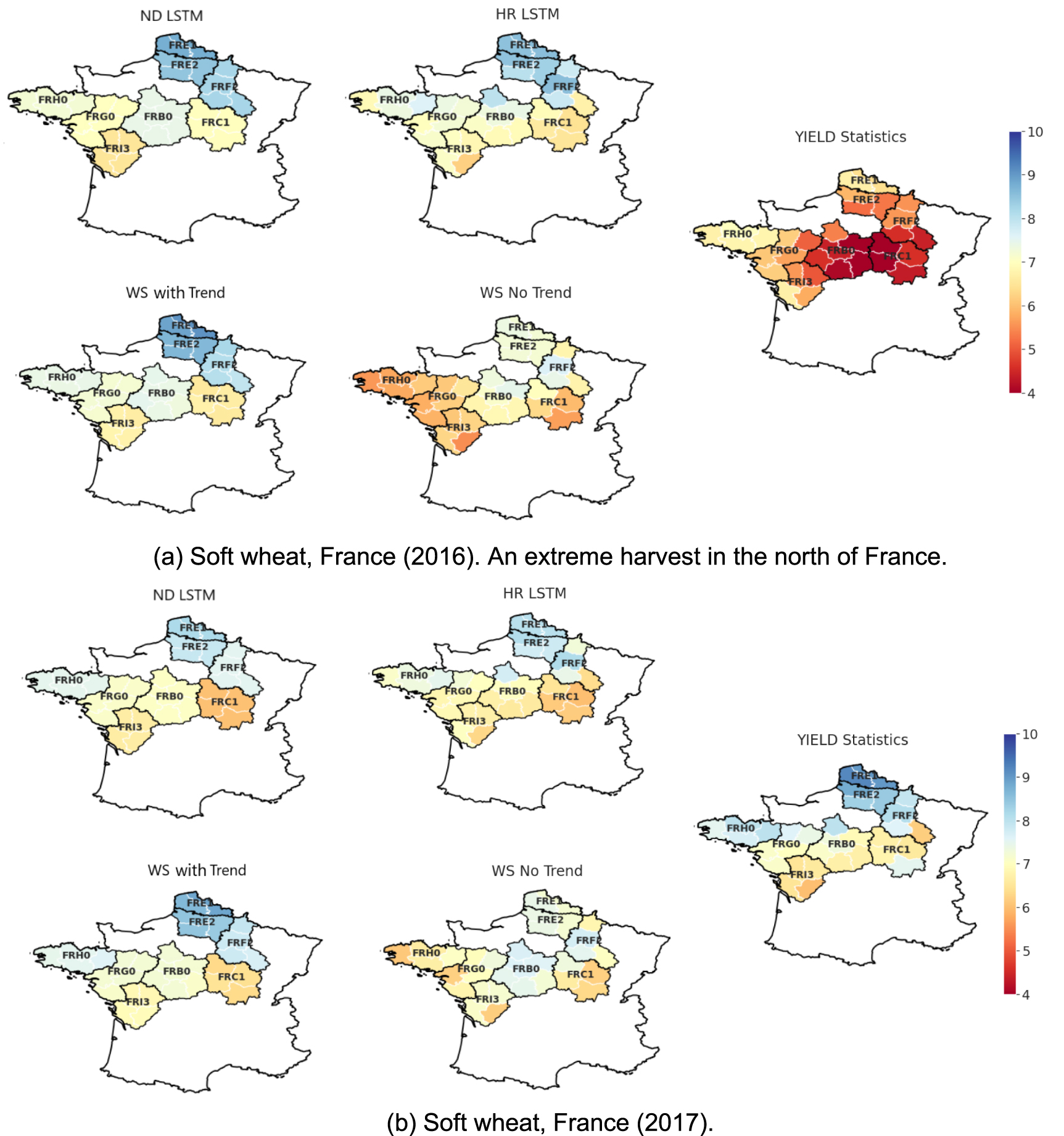 A weakly supervised framework for high-resolution crop yield forecasts - IOPscience
