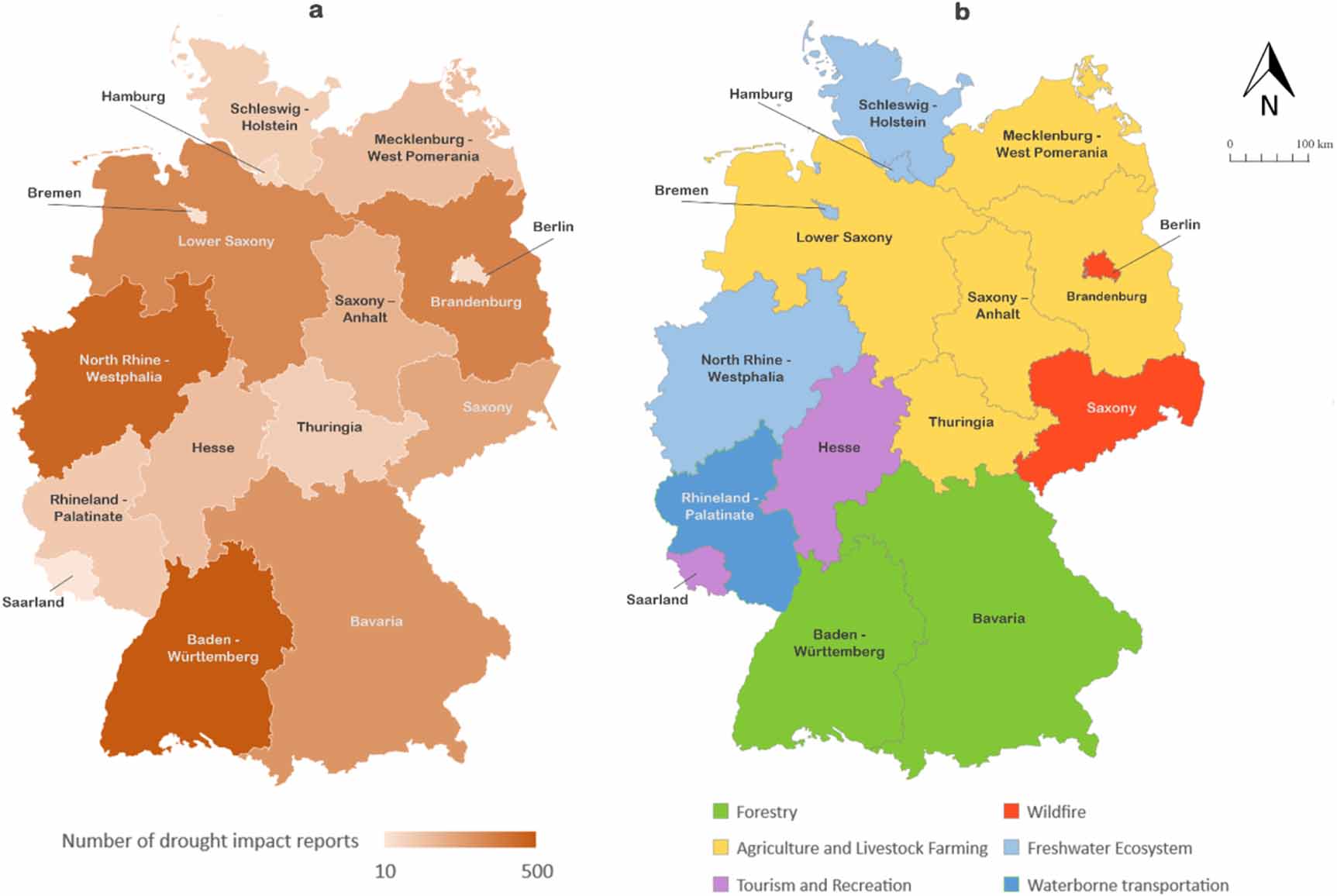 Significant relationships between drought indicators and impacts for ...