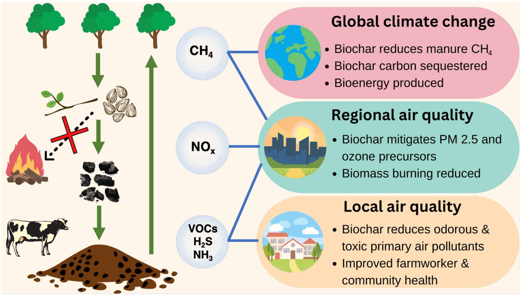 Biochar-composting substantially reduces methane and air pollutant ...