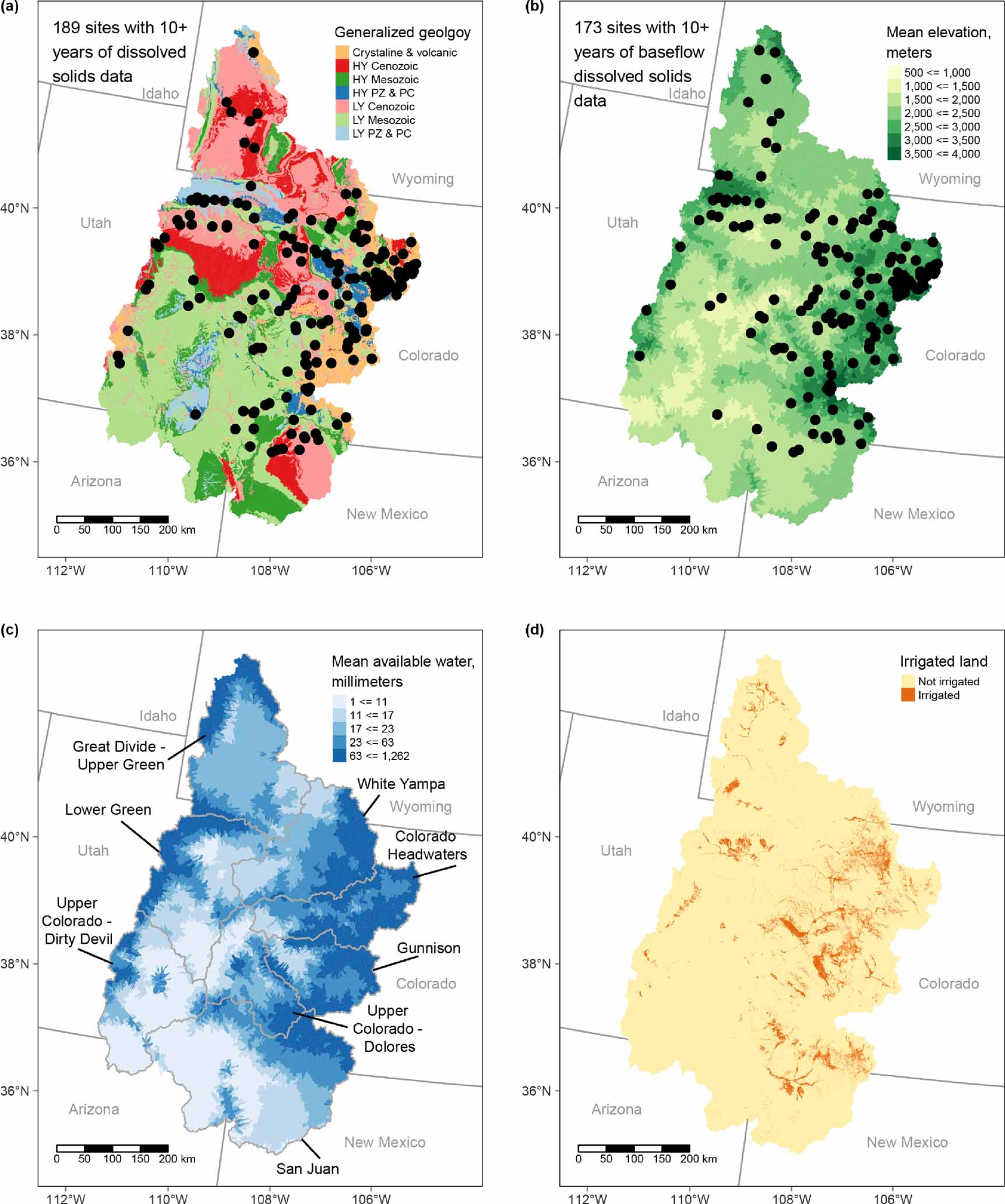 Temporal variability in irrigated land and climate influences on ...