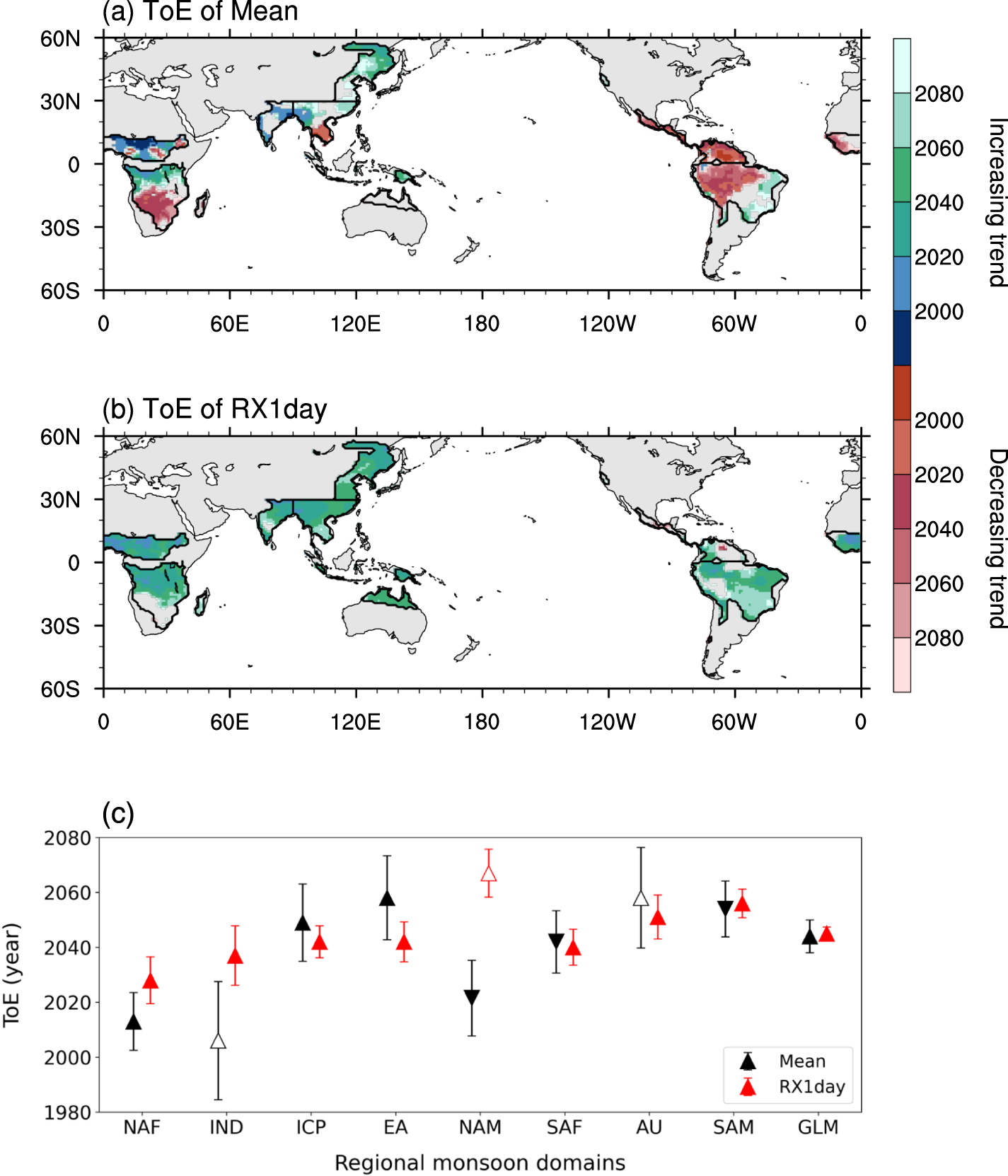 Impact of anthropogenic warming on emergence of extreme precipitation ...