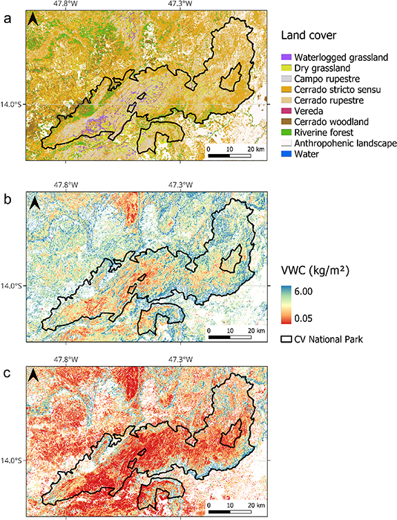 Estimating vegetation water content from Sentinel-1 C-band SAR data ...