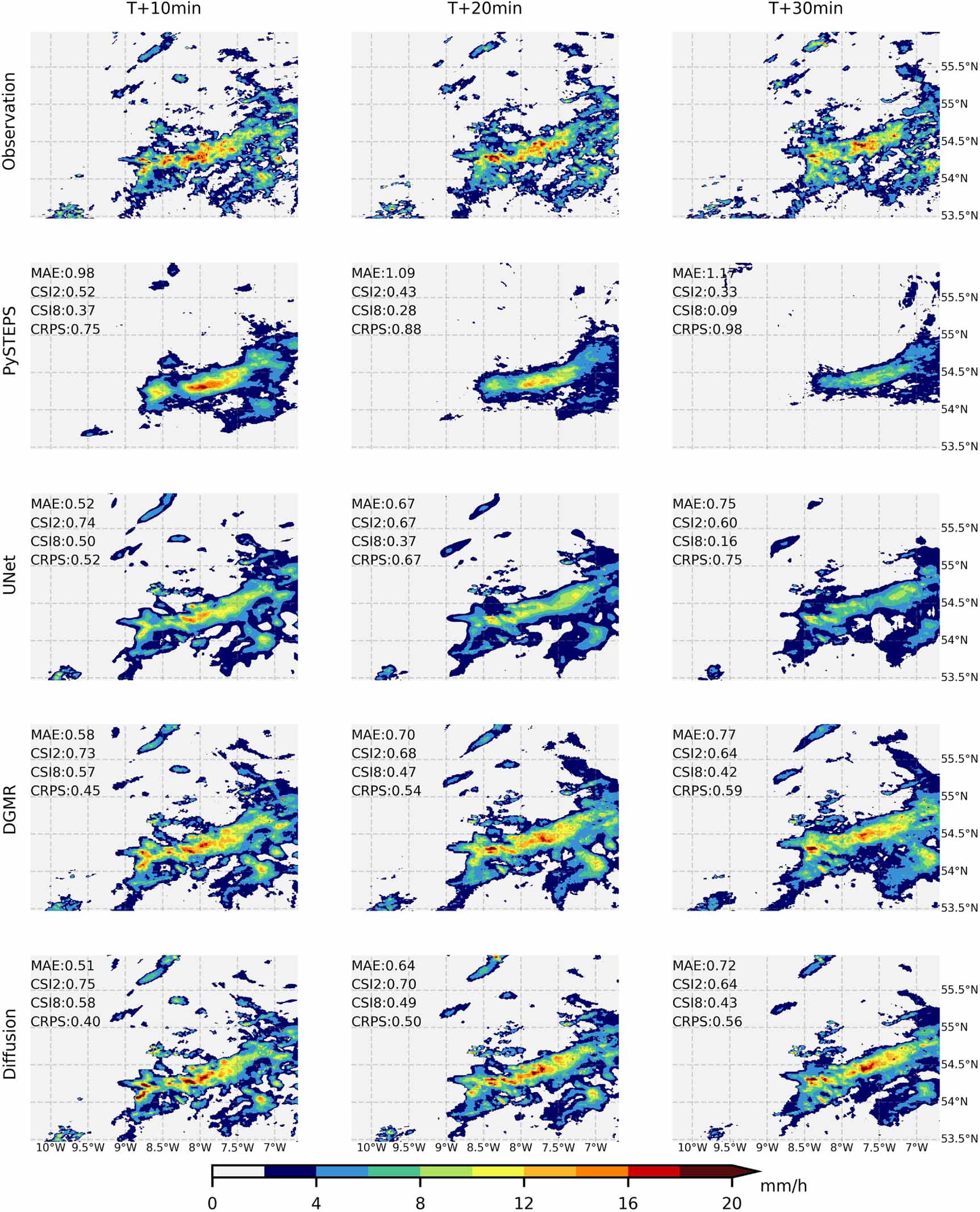Reliable precipitation nowcasting using probabilistic diffusion models - IOPscience