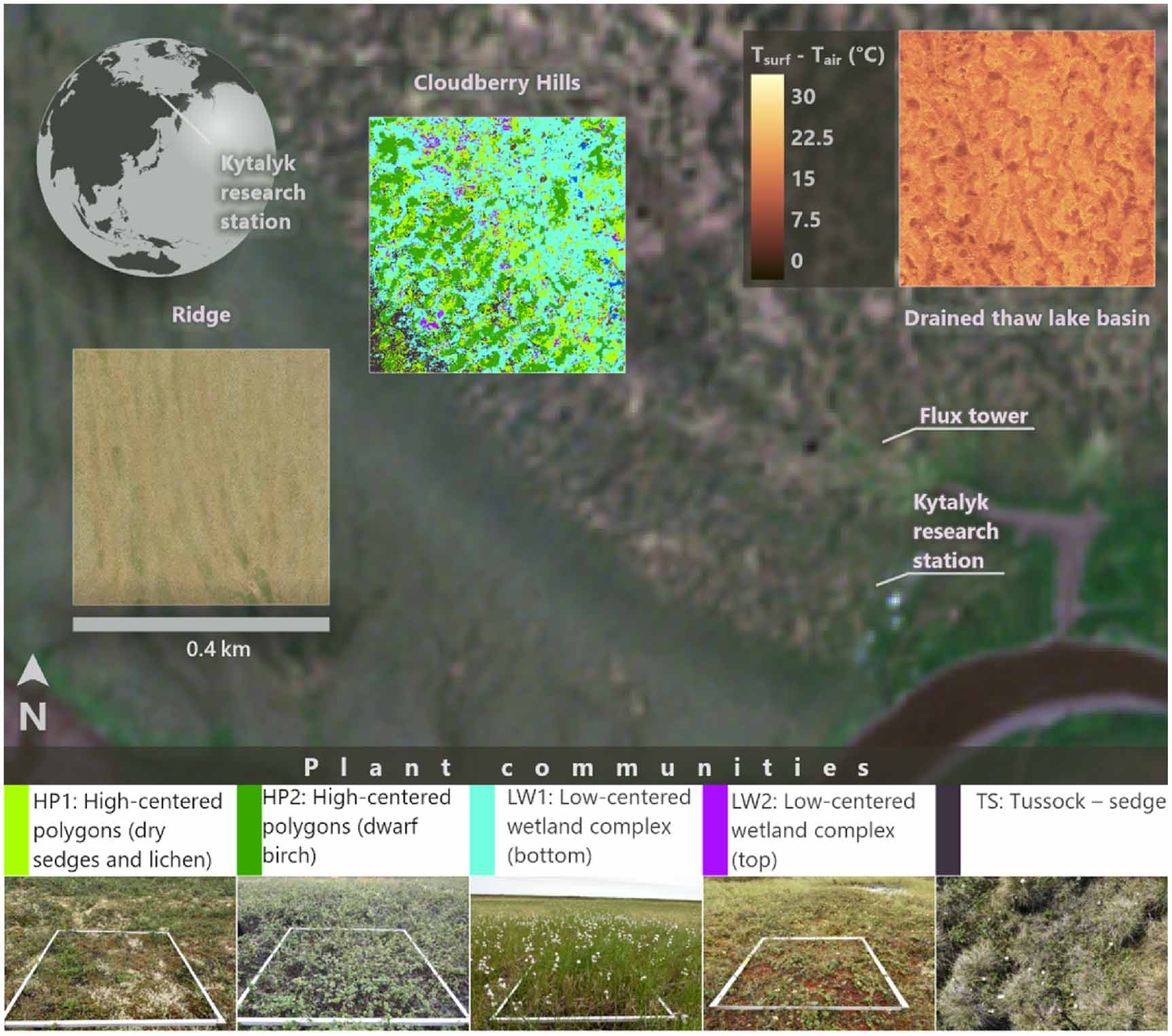 Summer drought weakens land surface cooling of tundra vegetation ...