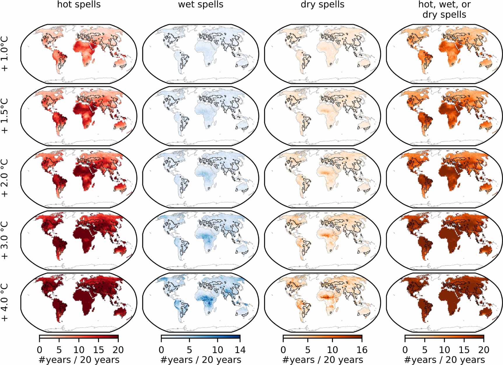 Future changes in spatially compounding hot, wet or dry events and ...