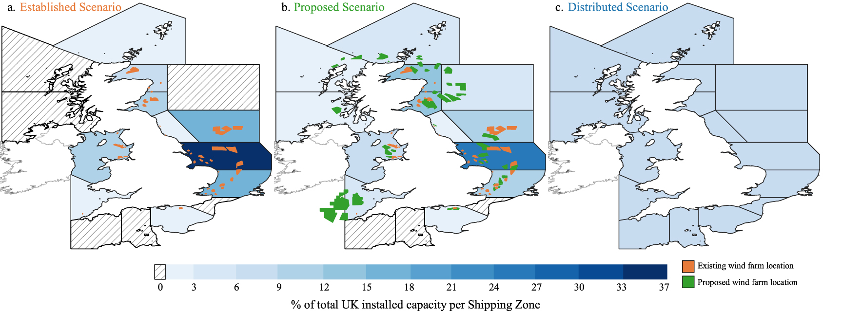 The impact of future UK offshore wind farm distribution and climate ...
