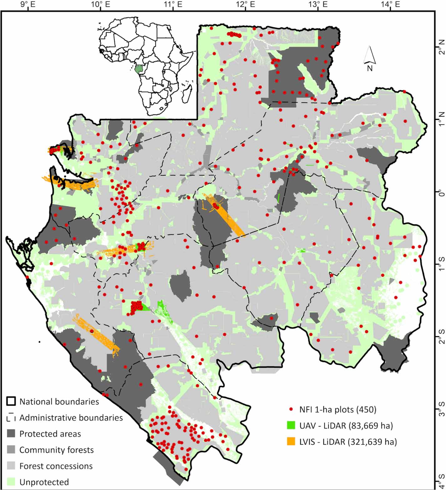 Unveiling spatial variations of high forest live biomass carbon stocks ...