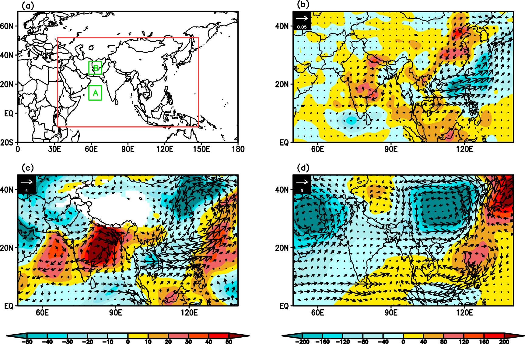 Impact of the thermal contrast between the Arabian Sea and the Iranian ...
