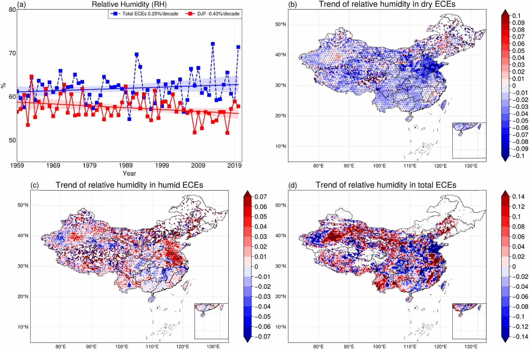 The transition to humid extreme cold events in winter during the past ...
