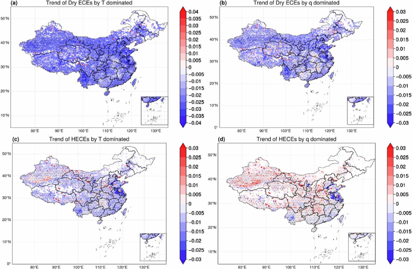 The transition to humid extreme cold events in winter during the past ...