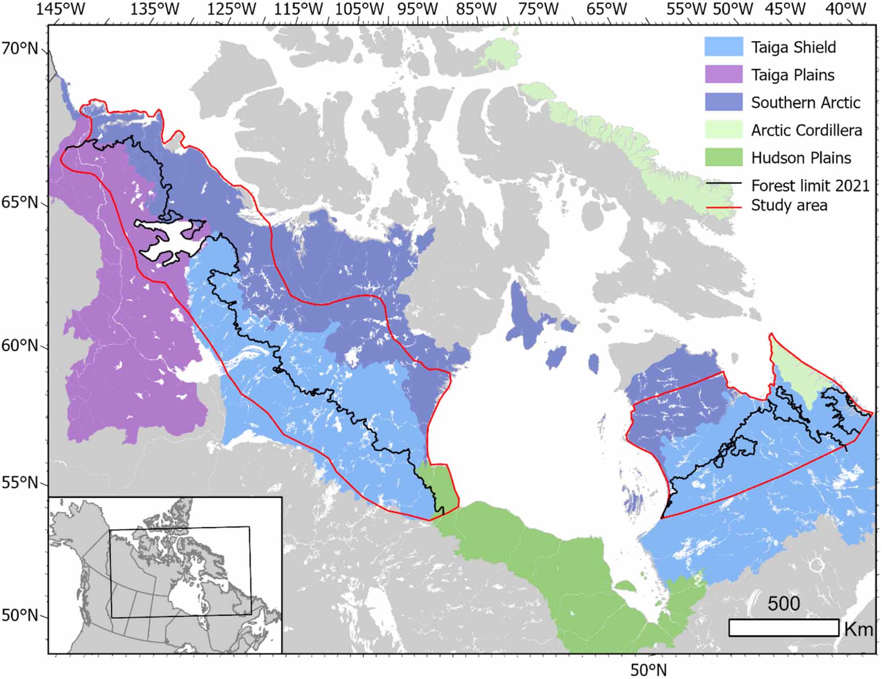 Satellite observations reveal stable forest limits and shrub expansion ...