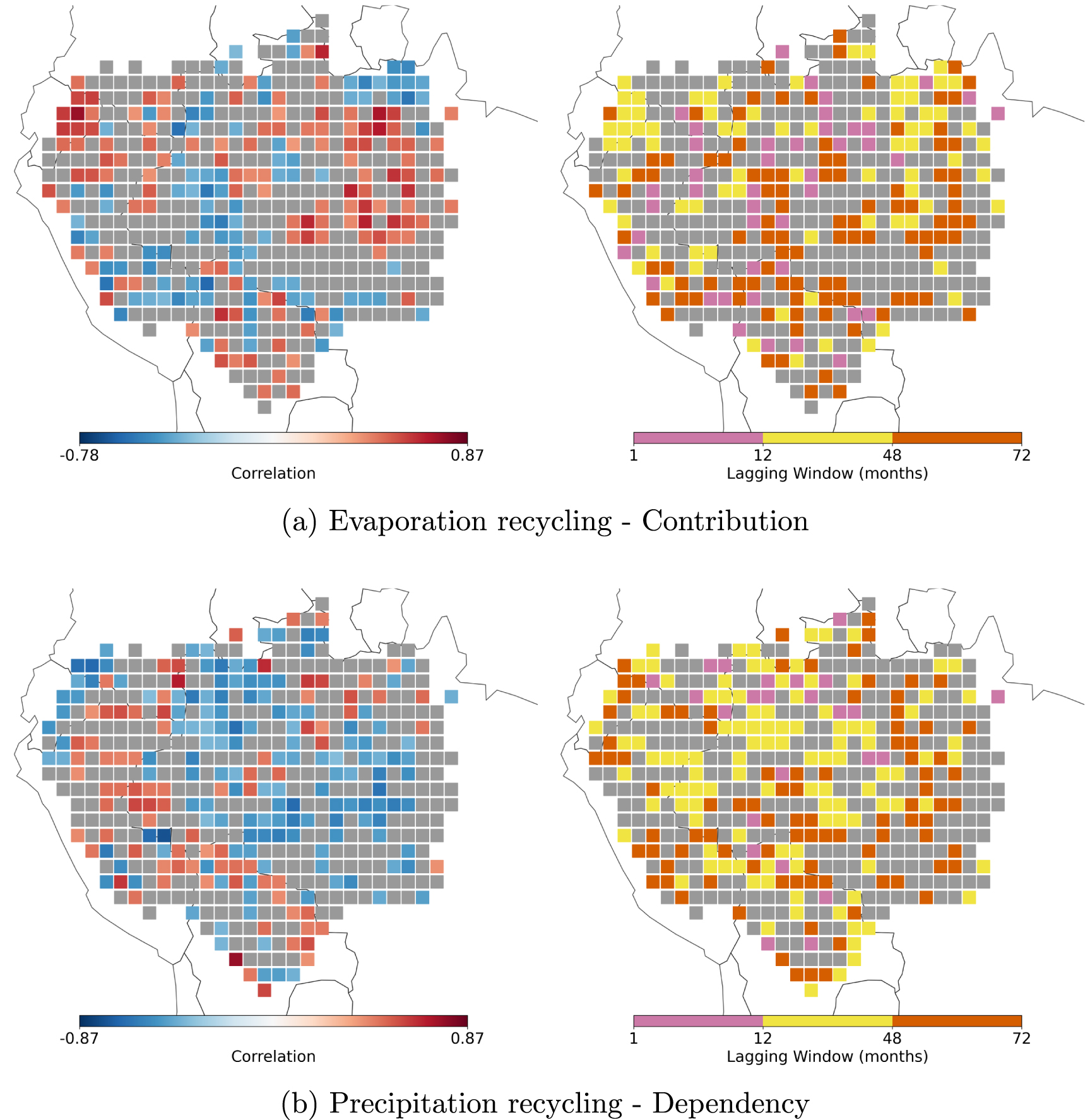 Deforestation-induced immediate and delayed shifts in moisture ...