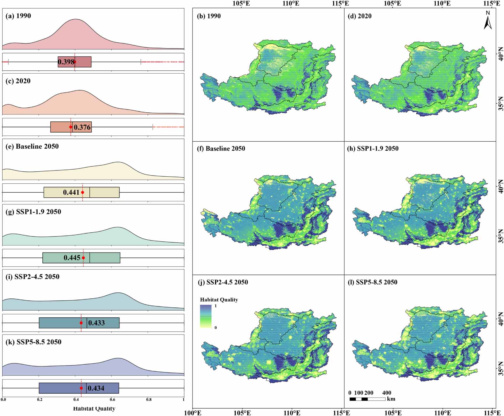Reconciling natural habitat size loss and quality enhancement: the dual ...