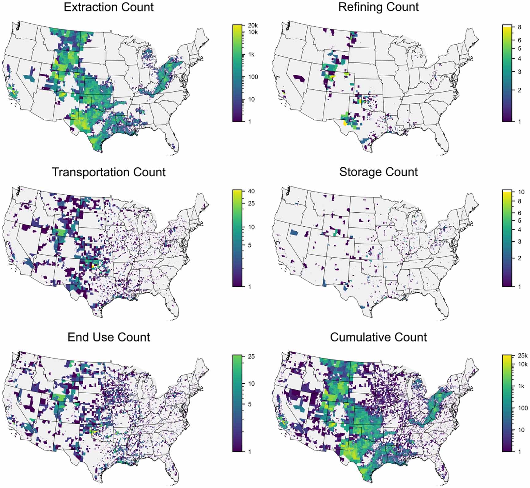 High populations near fossil fuel energy infrastructure across the ...