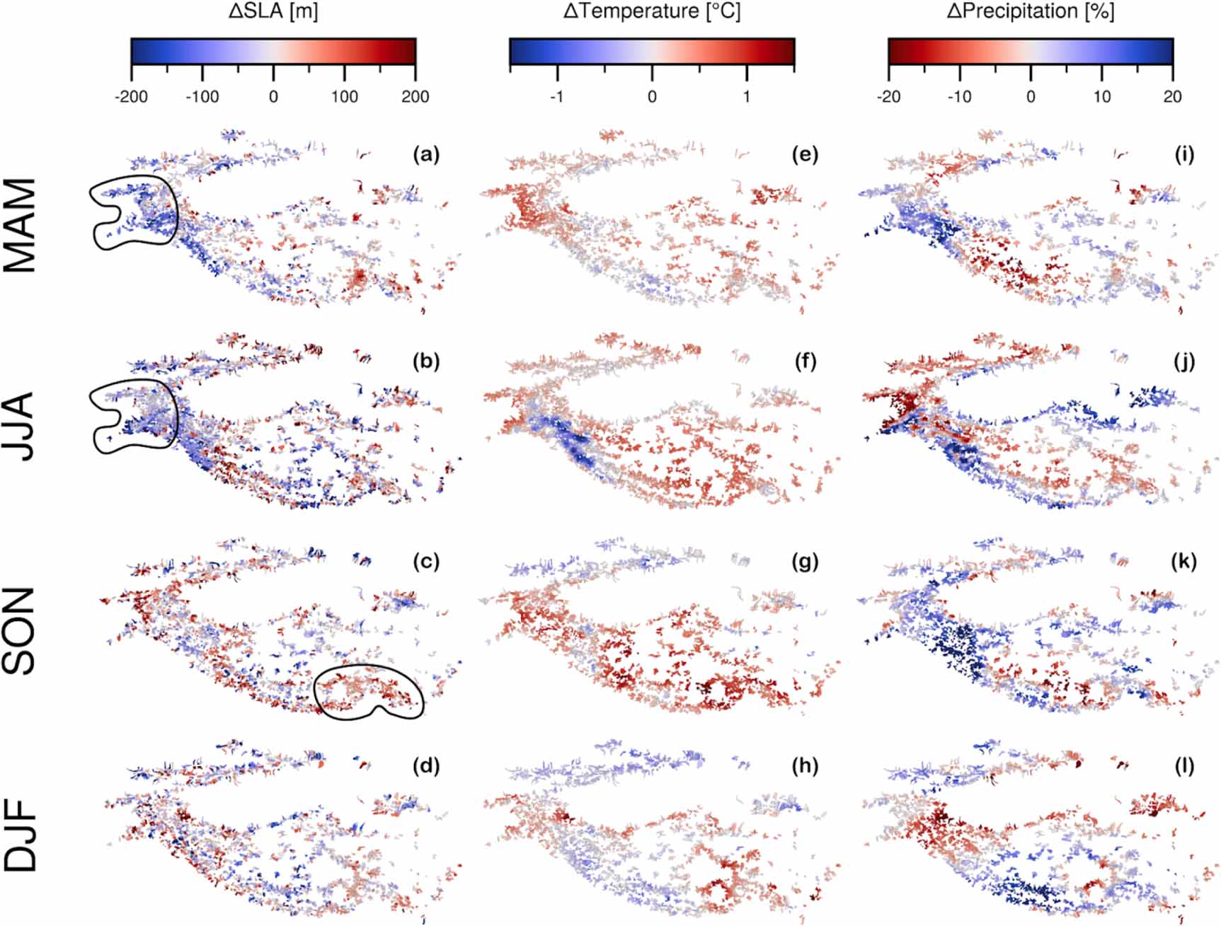 Precipitation phase drives seasonal and decadal snowline changes in ...