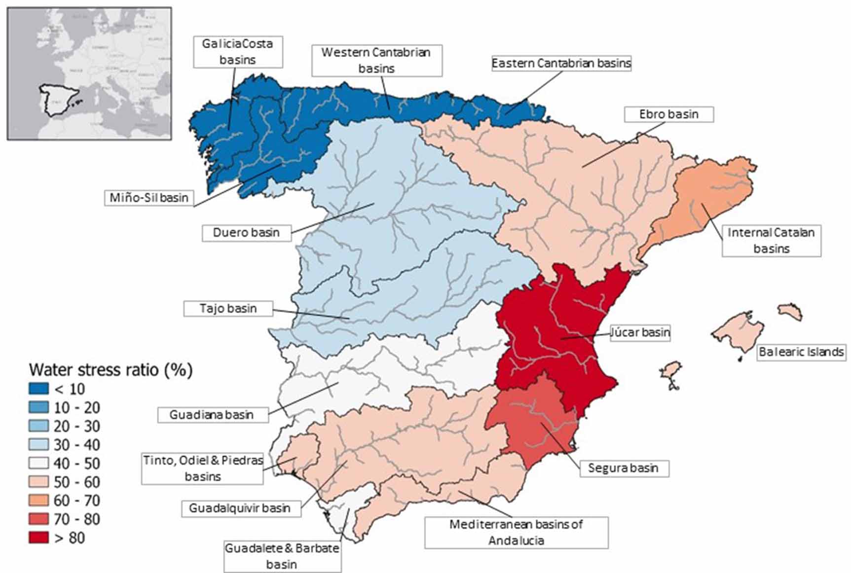 Water scarcity challenges water security: a case for Spain’s freshwater ...