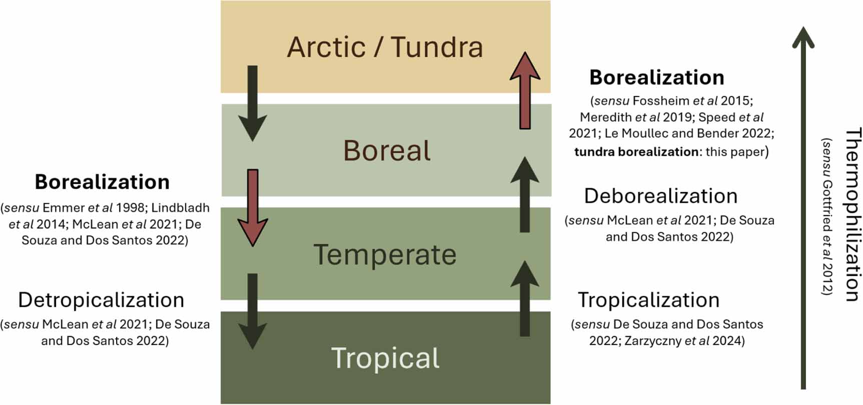 Borealization of tundra ecosystems with climate and land-use change ...