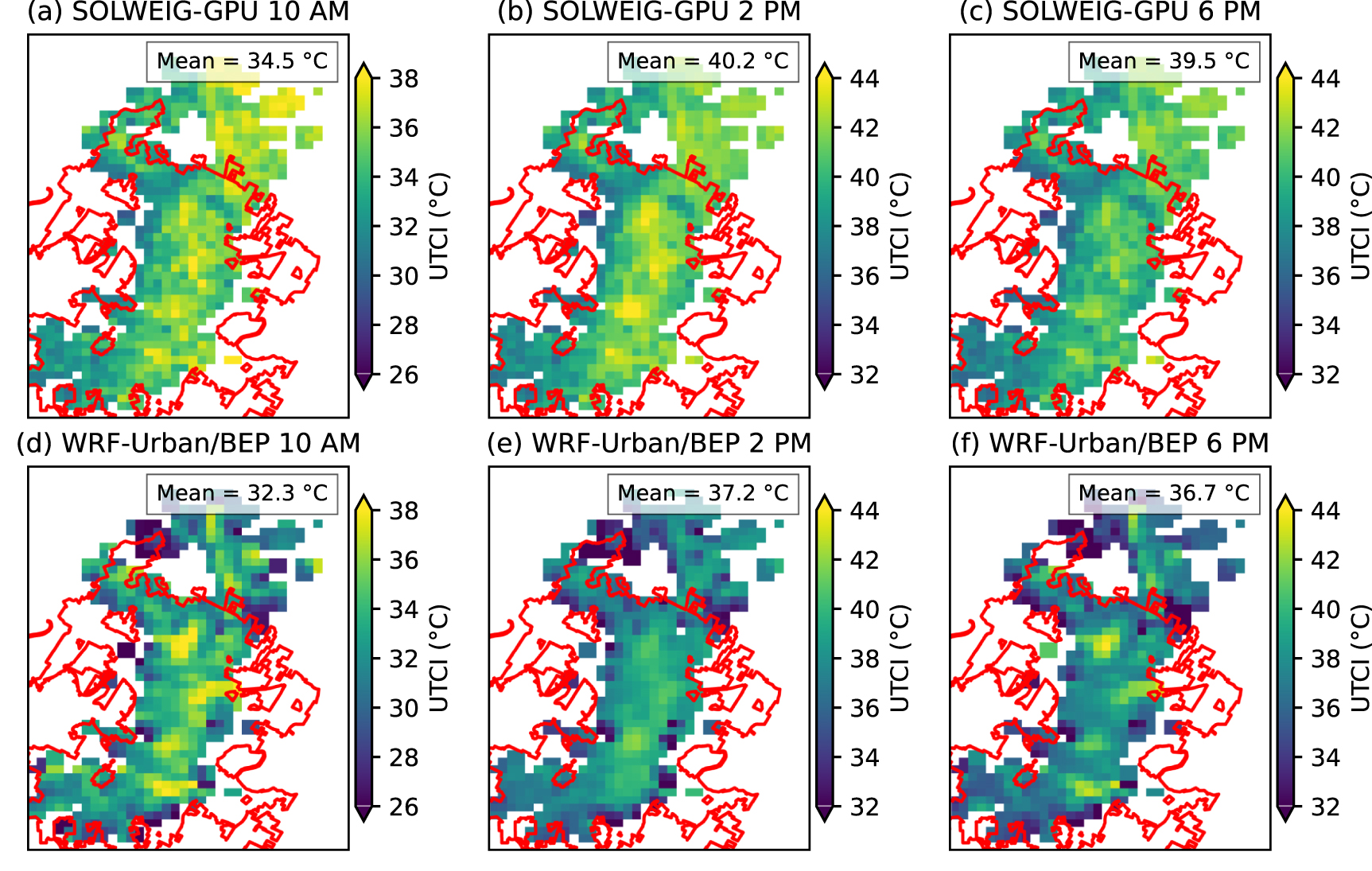 Urban heat mitigation under realistic roof and land area constraints ...