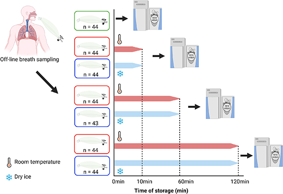 Preservation of exhaled breath samples for analysis by off-line SESI ...