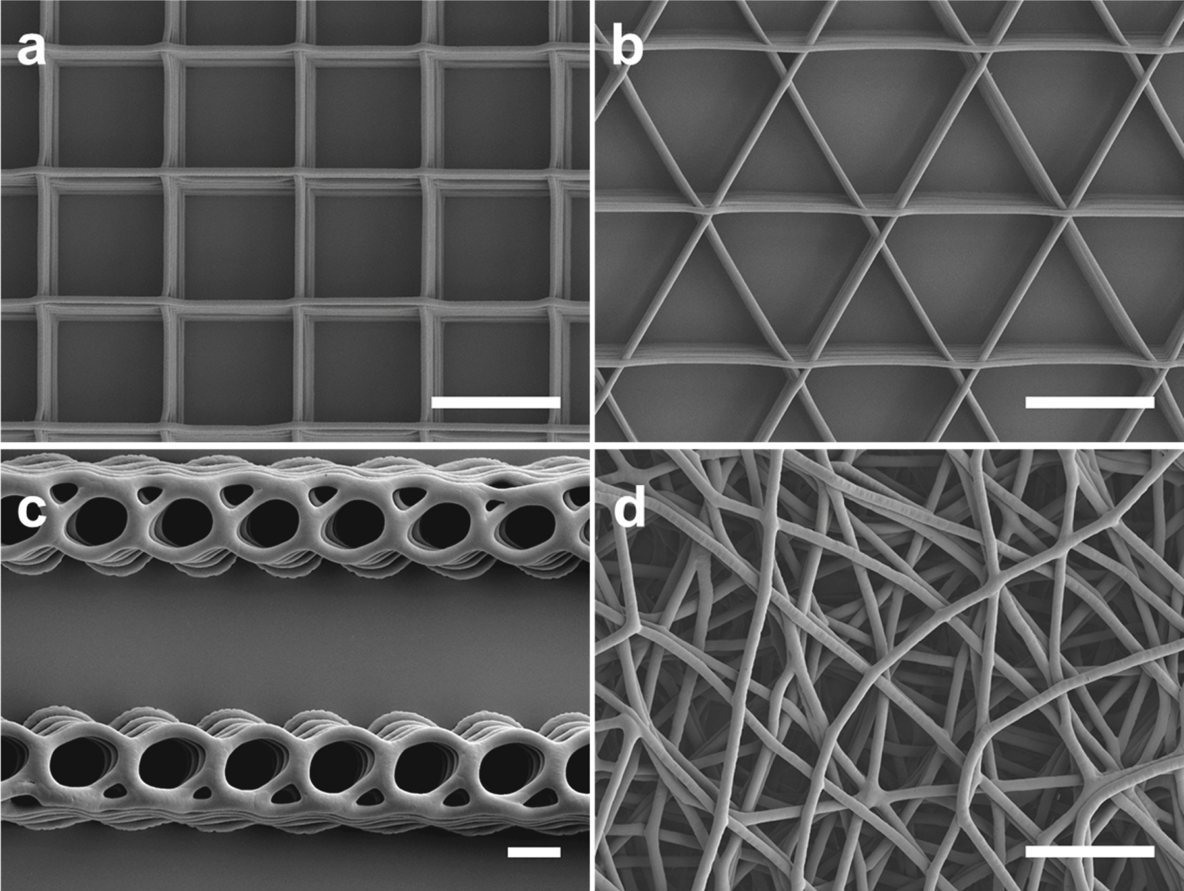 Precisely defined fiber scaffolds with 40 μm porosity induce elongation ...