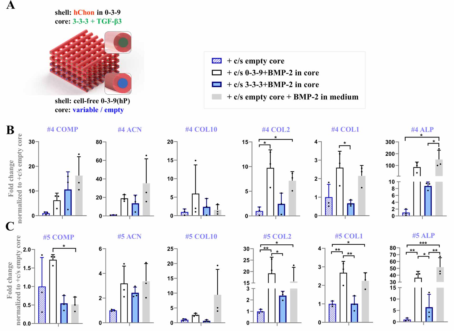 Core–shell bioprinting as a strategy to apply differentiation factors ...