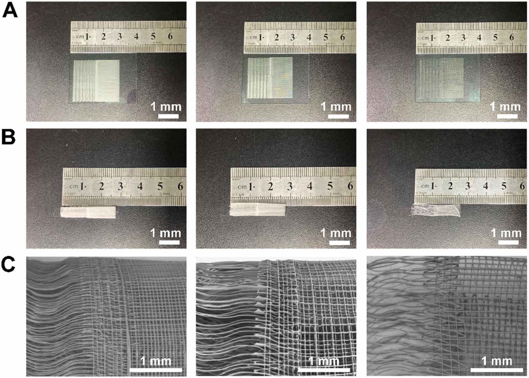 Fabrication of bioinspired grid-crimp micropatterns by melt ...