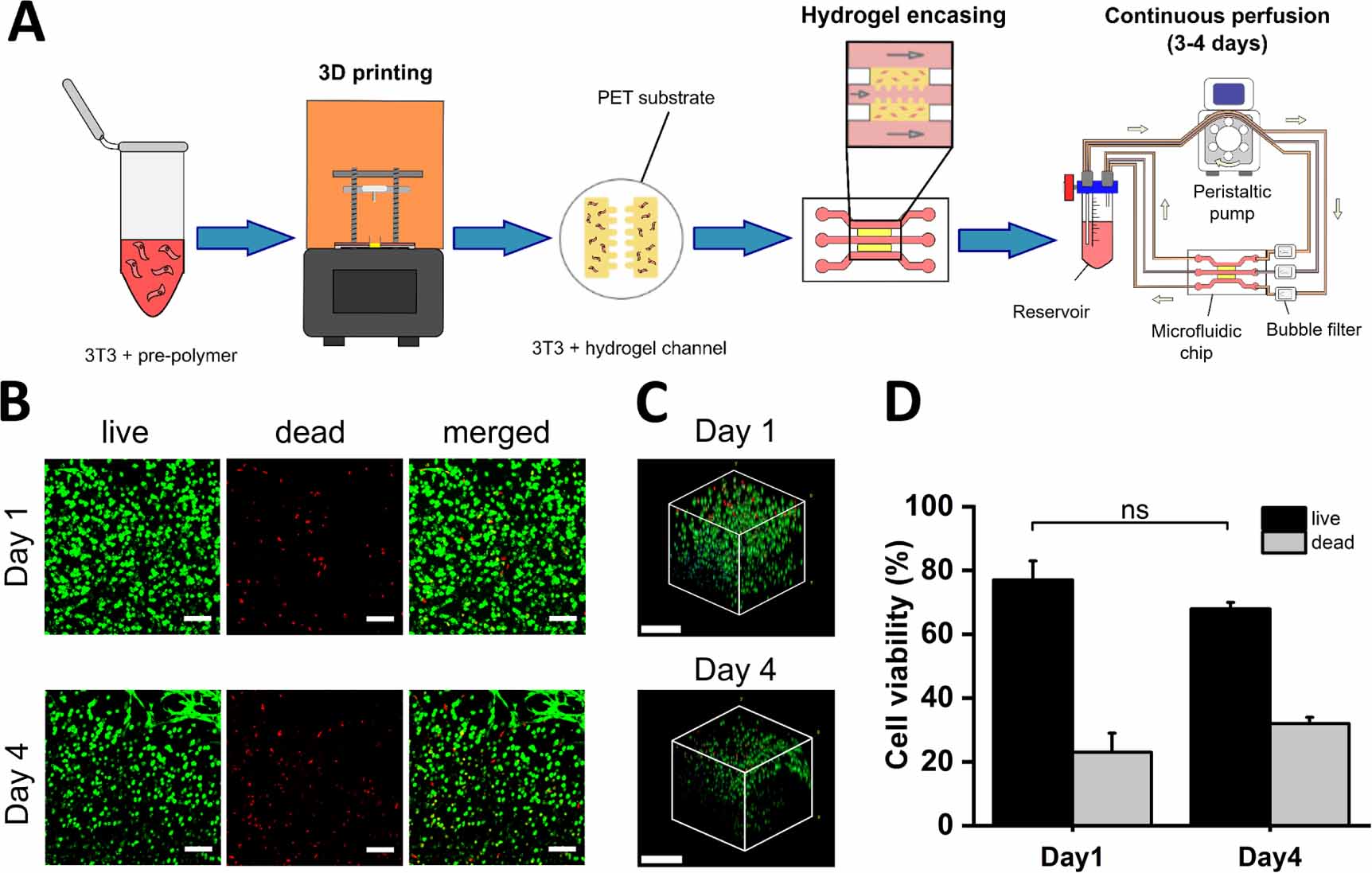 A 3D bioprinted hydrogel gut-on-chip with integrated electrodes for ...