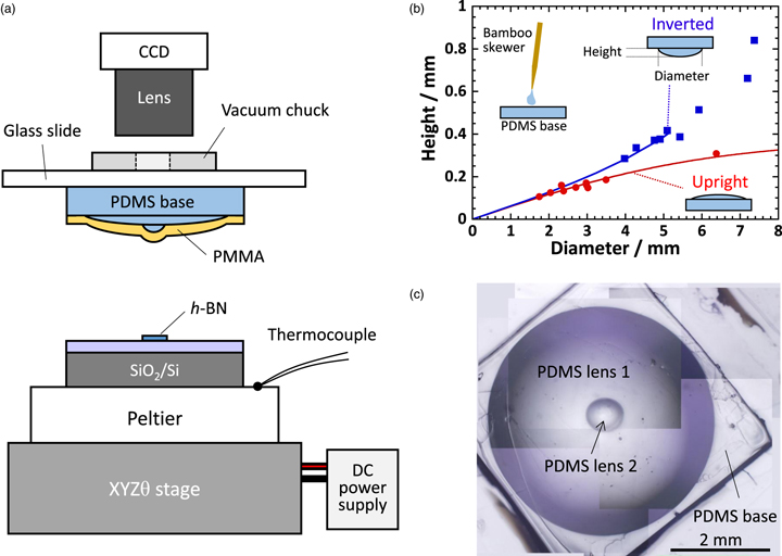 Pinpoint pick-up and bubble-free assembly of 2D materials using PDMS ...