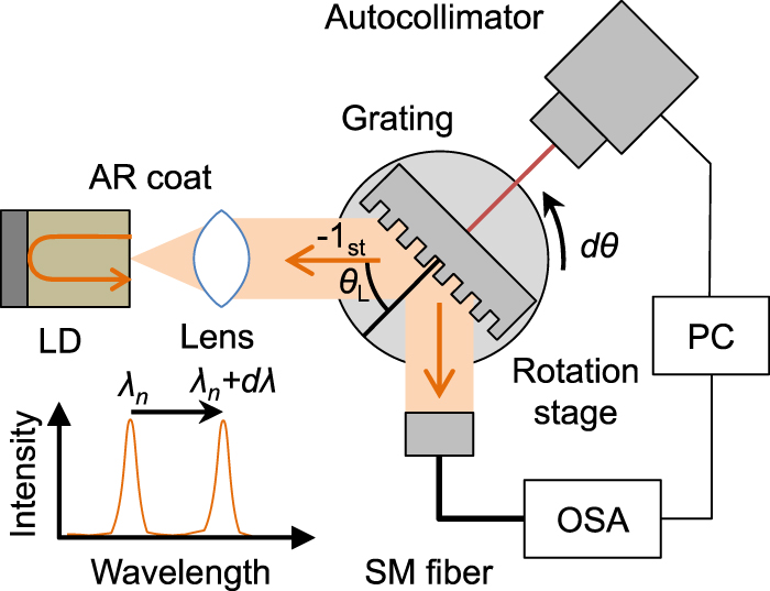 Grating periods measurement of multi-pitched grating using Littrow ...