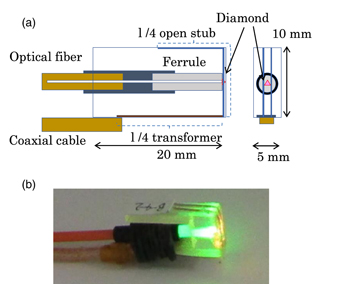 Compact and portable quantum sensor module using diamond NV centers ...