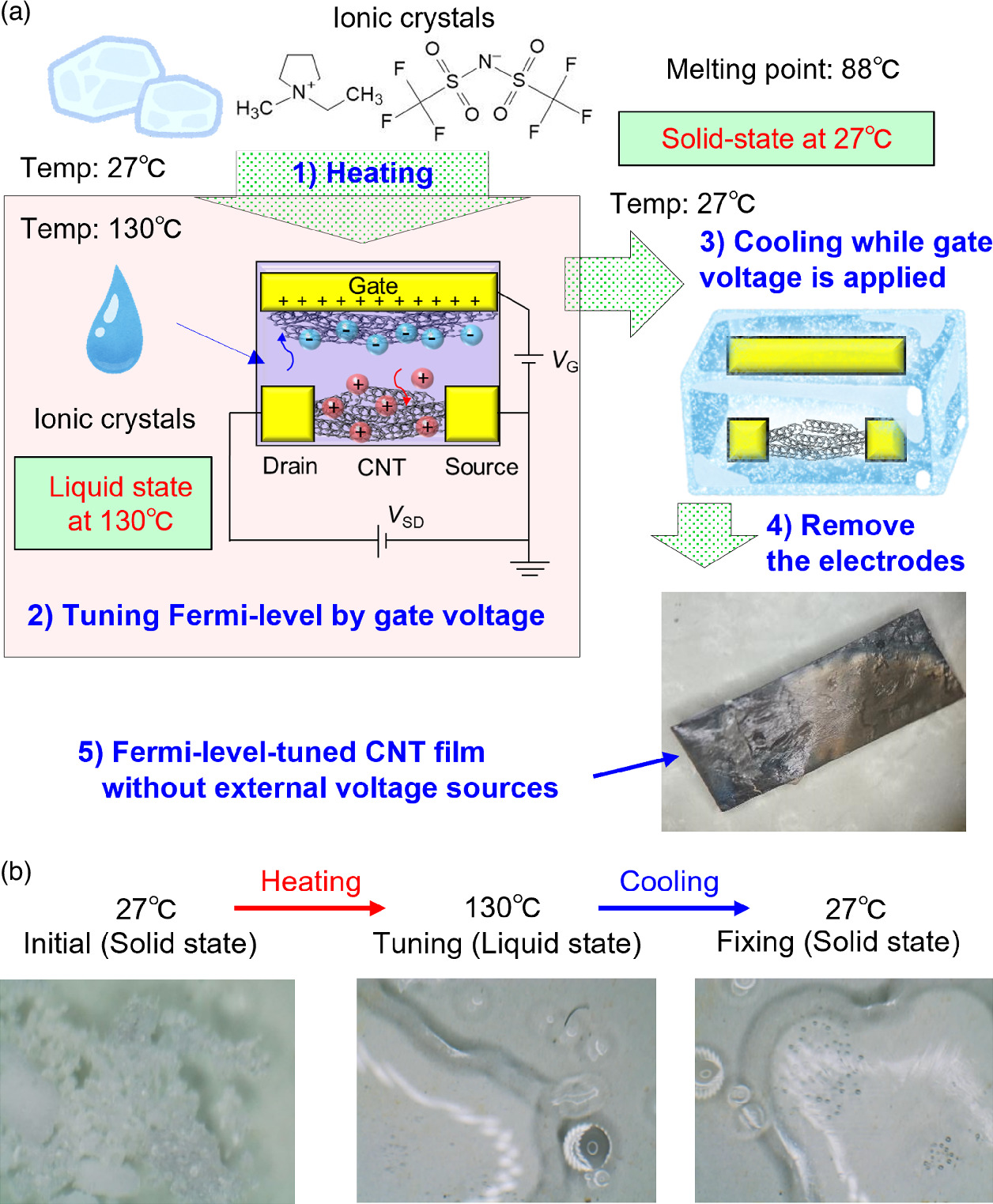 Electrolyte gating using ionic crystals: demonstration of iontronics ...