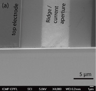 InGaN laser diode with metal-free laser ridge using n+-GaN contact ...