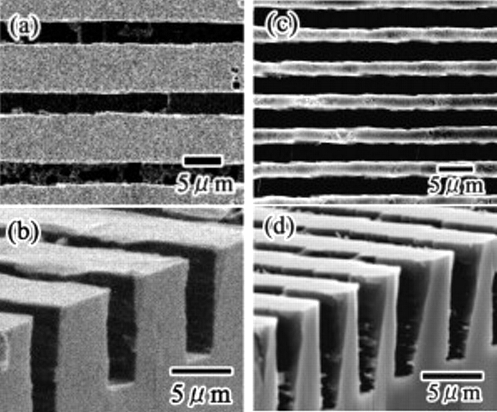 Fabrication of Ordered Trench Structures with High Aspect Ratios by ...