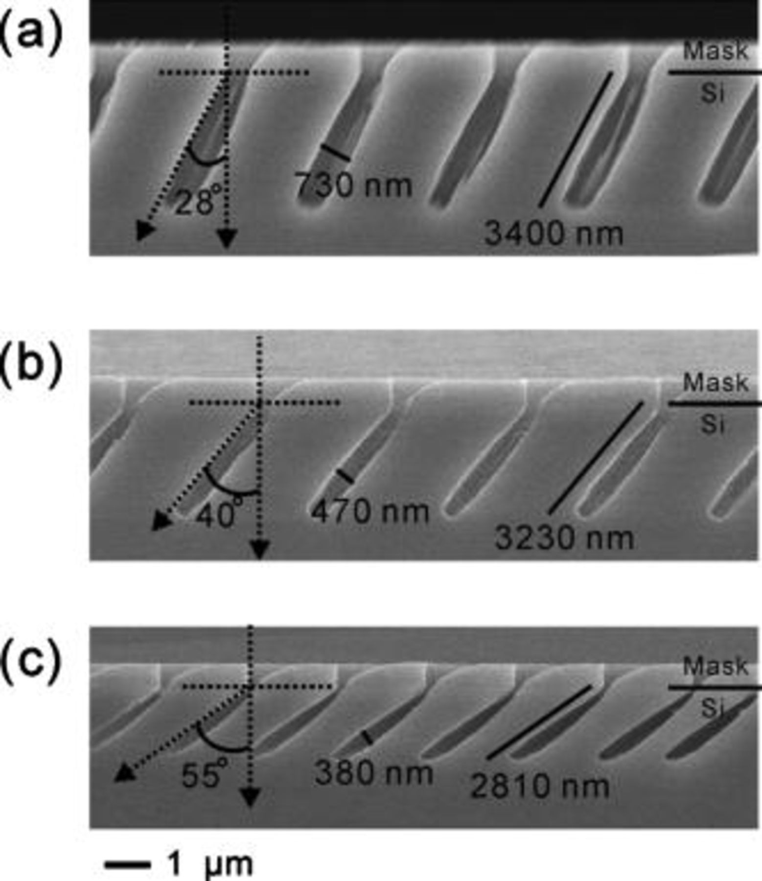 Oblique-Directional Plasma Etching of Si Using a Faraday Cage - IOPscience