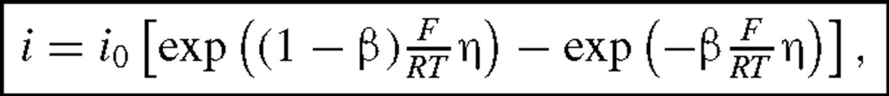 An Extended Formulation of Butler-Volmer Electrochemical Reaction ...