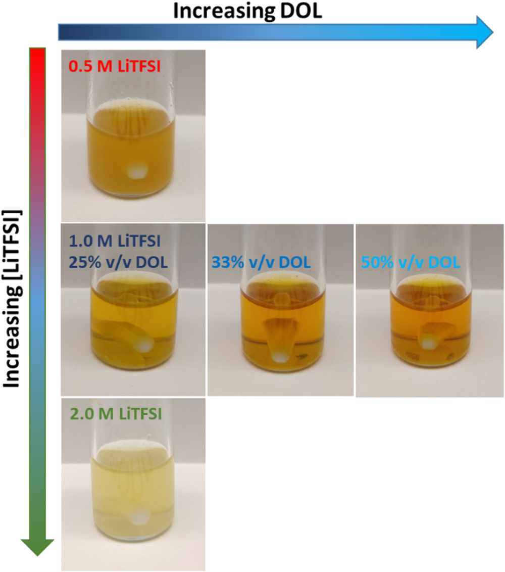 Impact of Co-Solvent and LiTFSI Concentration on Ionic Liquid-Based ...