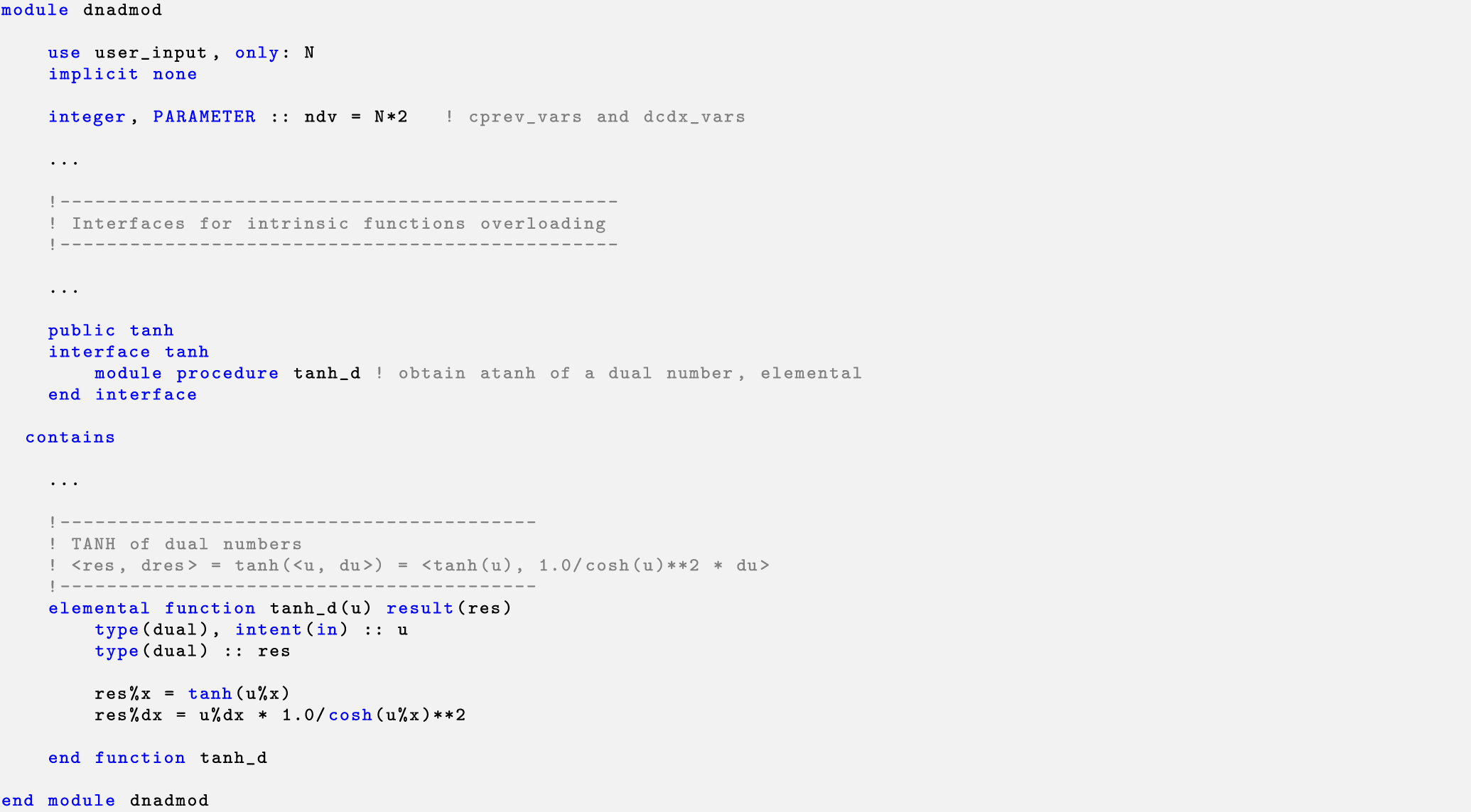 Implementation of Dual Number Automatic Differentiation with John Newman's BAND Algorithm ...