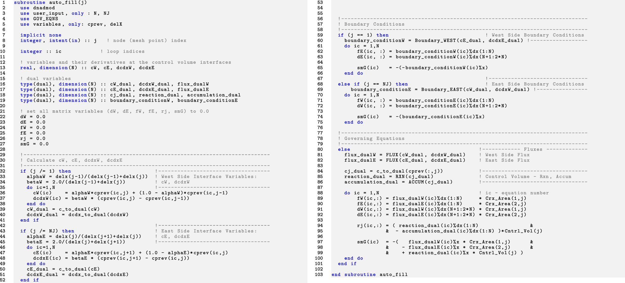 Implementation of Dual Number Automatic Differentiation with John Newman's BAND Algorithm ...