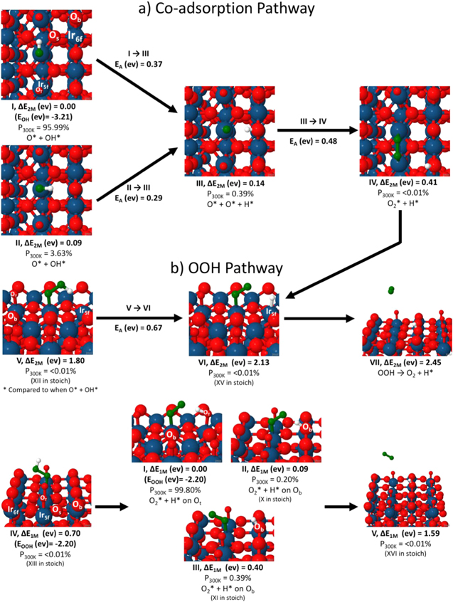 Multiple Reaction Pathways for the Oxygen Evolution Reaction May ...