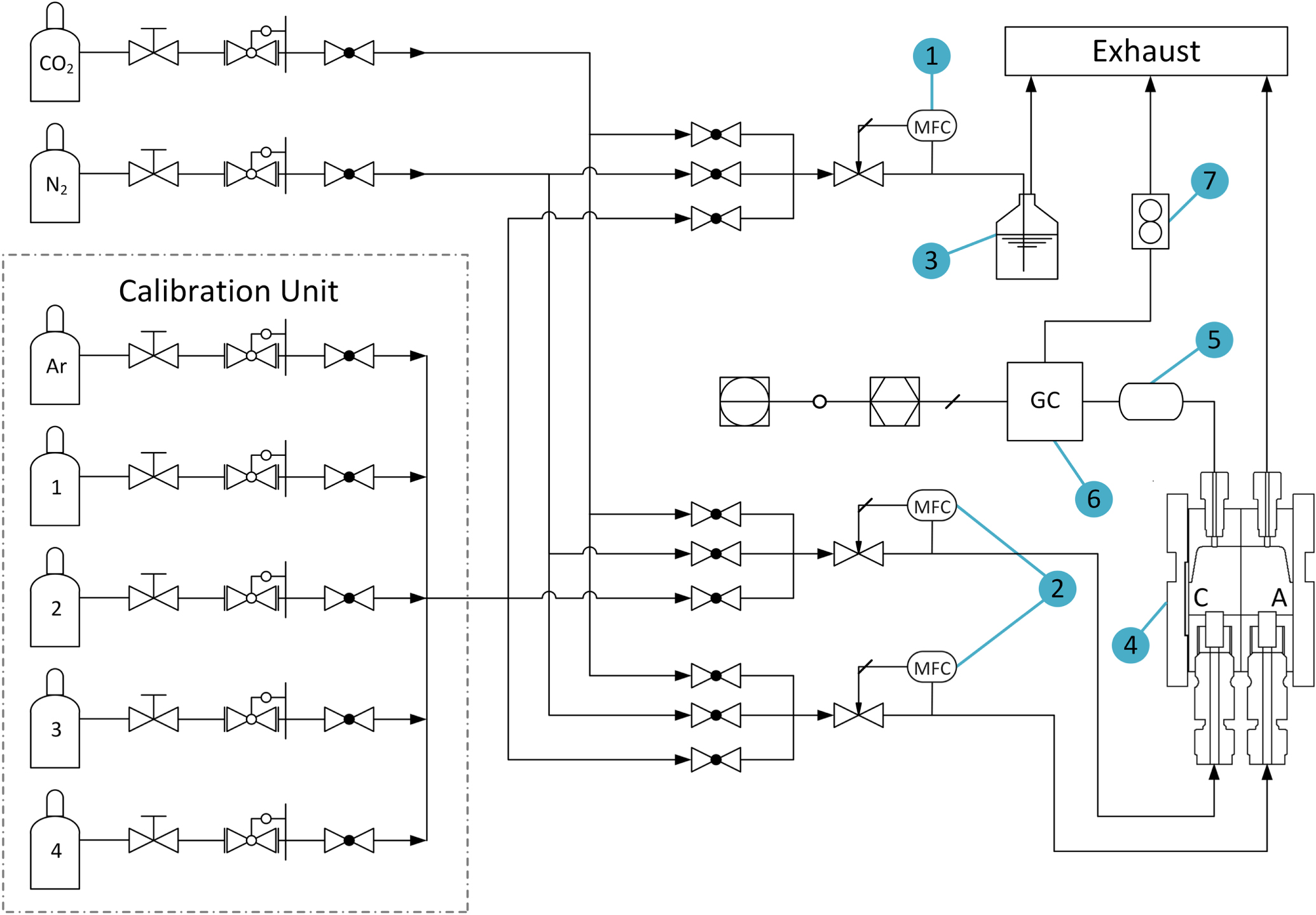 An Online Gas Chromatography Cell Setup for Accurate CO2 ...