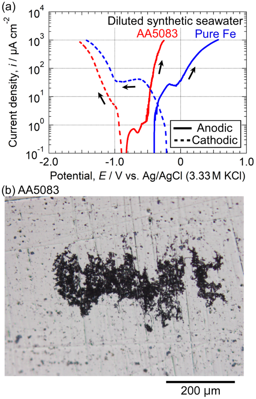 Galvanic Corrosion of AA5083/Fe in Diluted Synthetic Seawater: Effect of Anodizing on Local ...